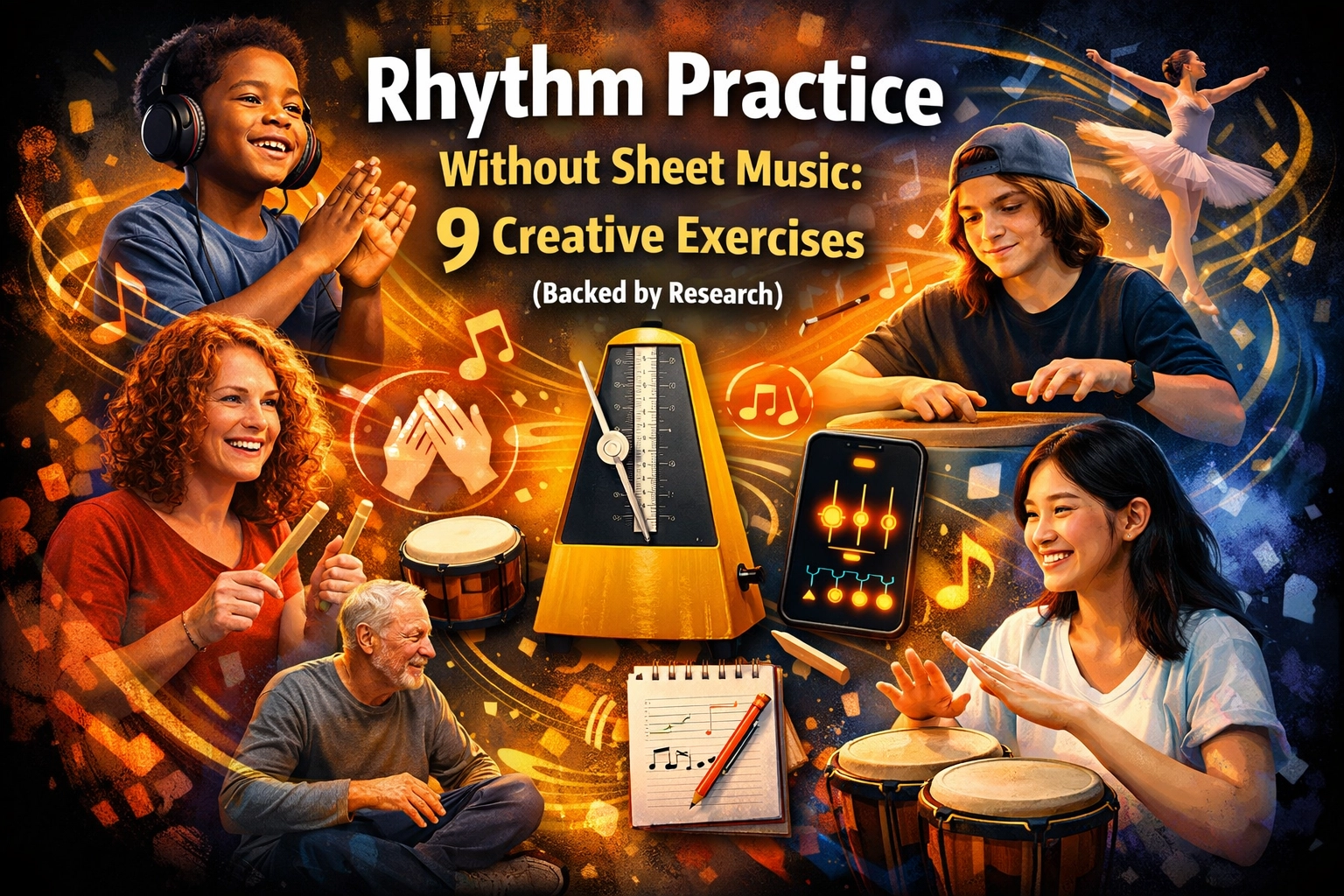 Rhythm Practice, No Sheet Music: 9 Research-Backed Exercises
